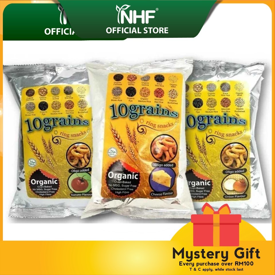 MH FOOD 10 Grains Ring Snacks - Healthy Wholegrain Organic Snack for ...