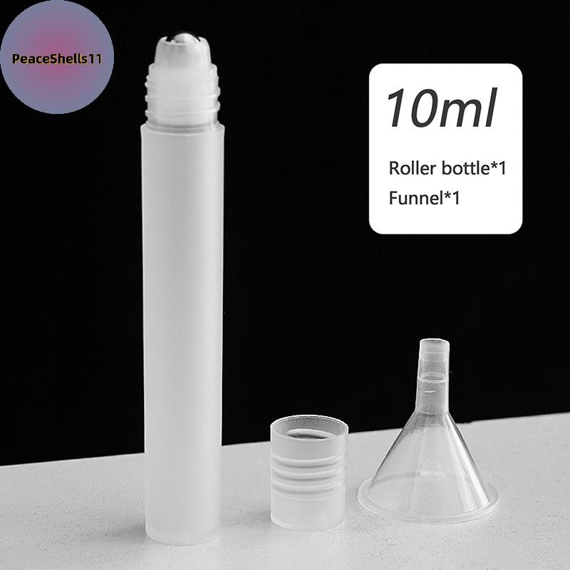 PeaceShells 1 Pcs 10 ML Thin Clear Plastic Roll On Bottle Sample Test ...