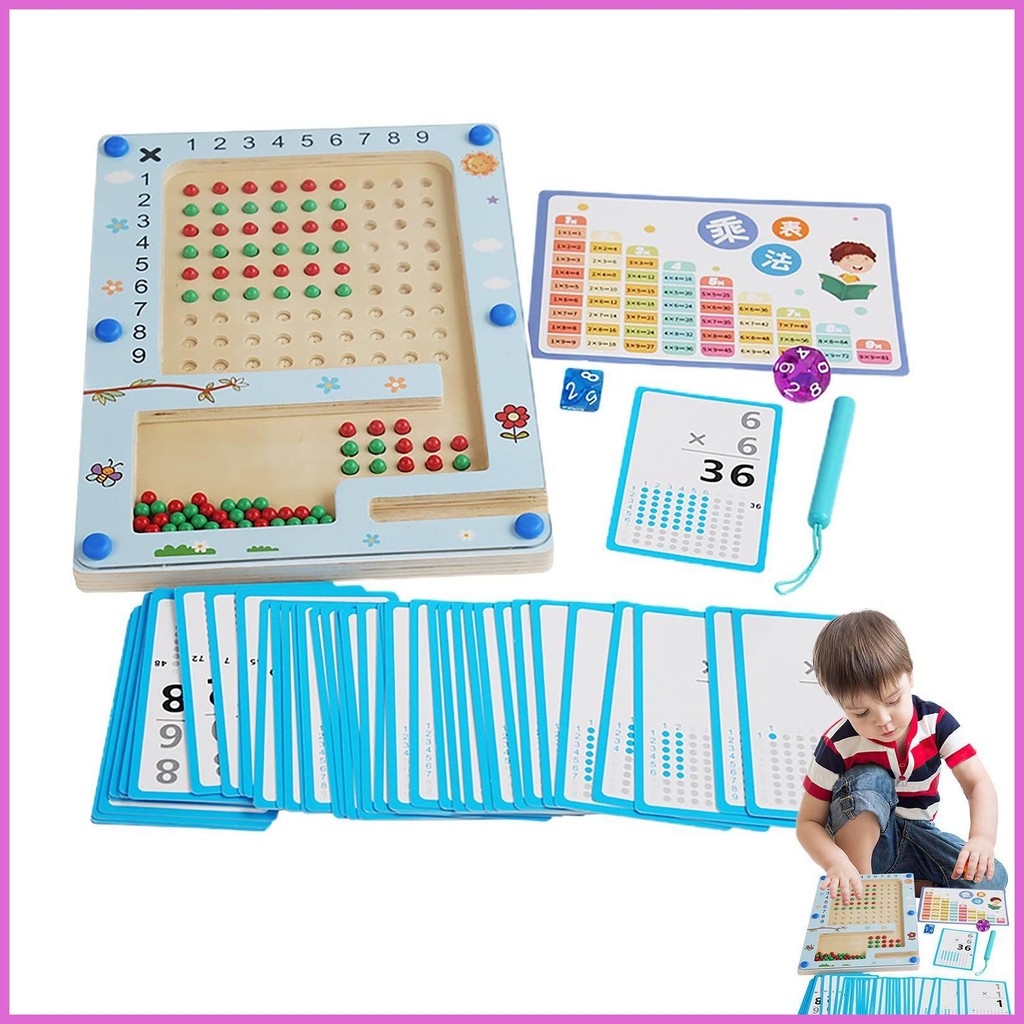 Magnetic Color and Number Maze Acrylic Multiplication Game With 36 ...