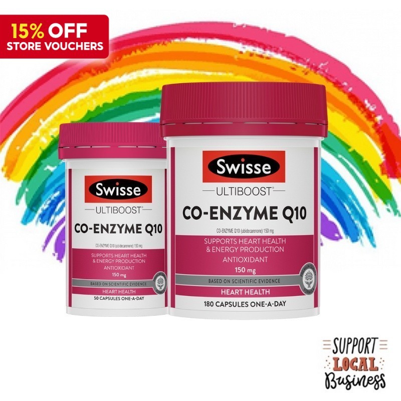 [Crazy Sale] - Swisse Co-Enzyme Q10 150mg 180 Caps / High Strength CoQ10 300mg 90 Caps | Shopee ...