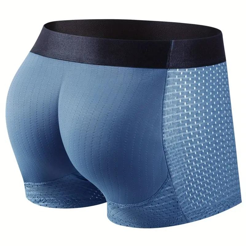 Men Padded Underwear Boxer Shorts Hip Enhancer Buttocks Lifter Enlarge ...