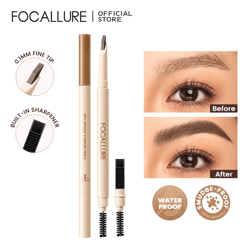 FOCALLURE EverSharp Blade Eyebrow Pencil 0.1MM Waterproof Smudge-proof ...