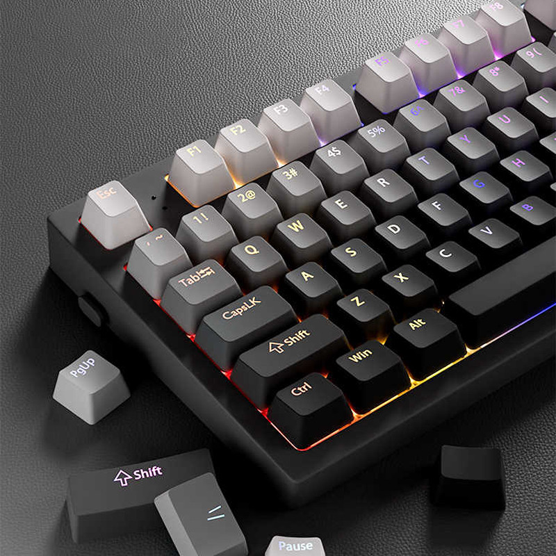 Polar Day Double Shot PBT Keycaps Shine Through Keycaps 130 Keys OEM ...