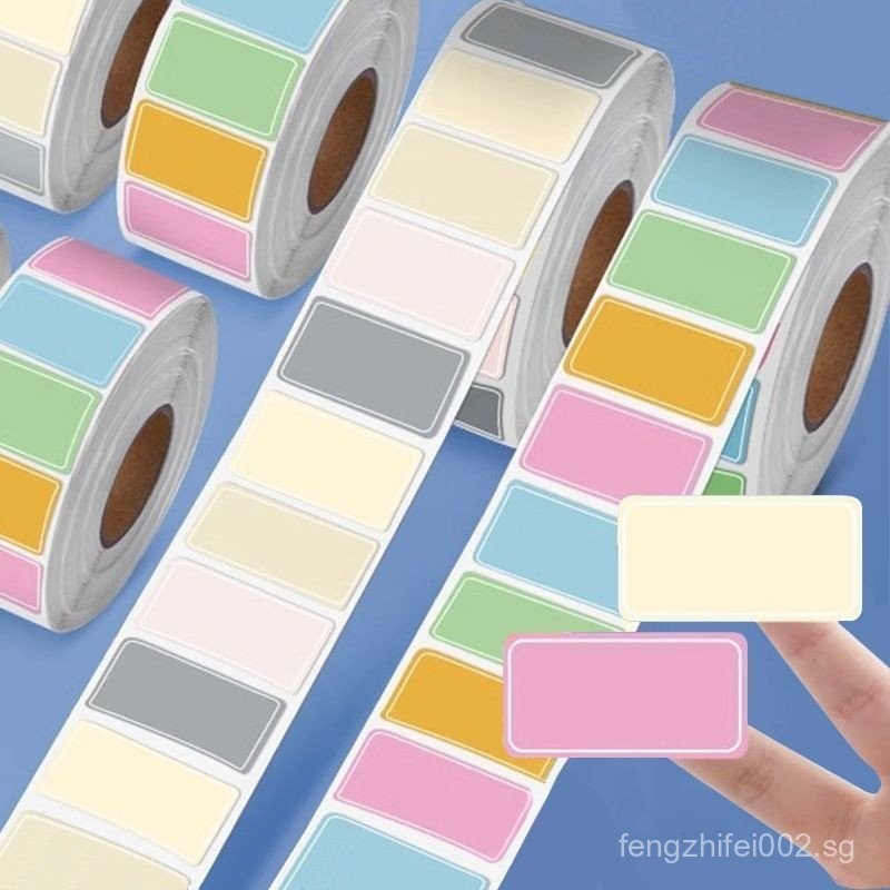 Hot Color Label Sticker Waterproof Tearable Writing No Glue Left Self ...