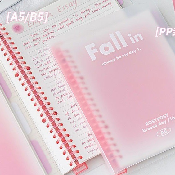 Binder Notebook B5 A5 Binder College Diary Book Aesthetic Note Binder ...