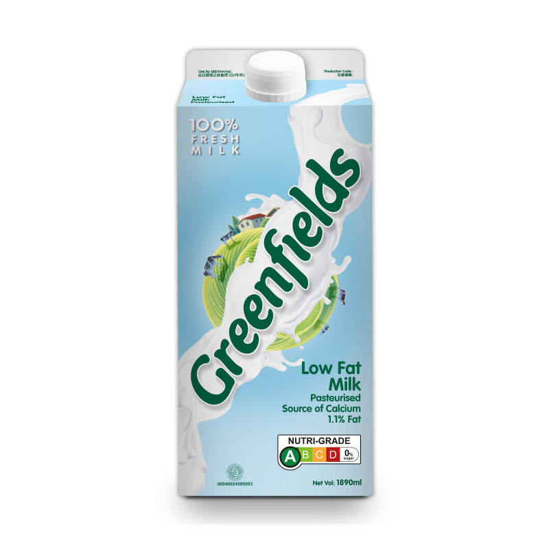 Greenfields Low Fat Fresh Milk 1.89L | Shopee Singapore