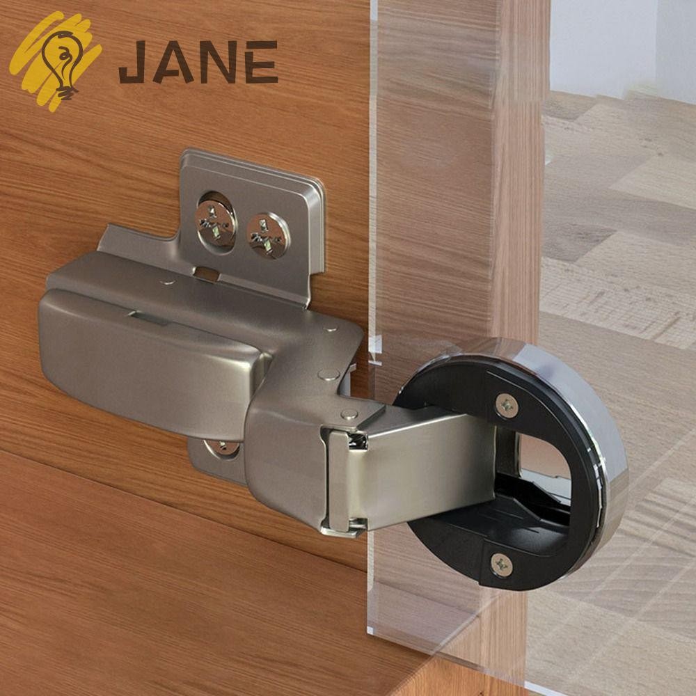 JANE Glass Door Buffer Hinge, Round Head Damping Cabinet Hinge Clip ...