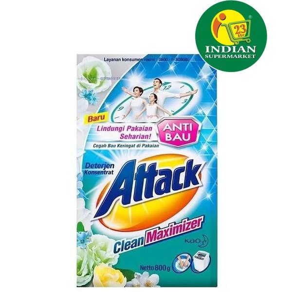 Kao Attack Detergent Powder Clean Maximizer 800g | Shopee Singapore