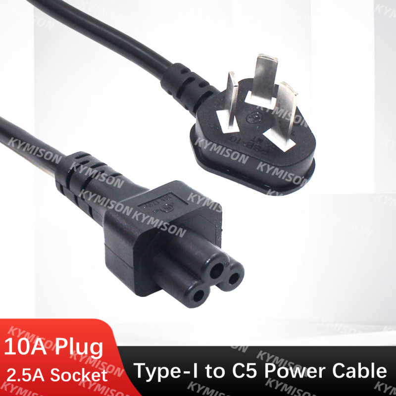 90 Degree C5 Chinese 3pin Power Adapter Lead Cord for TV Printer ...