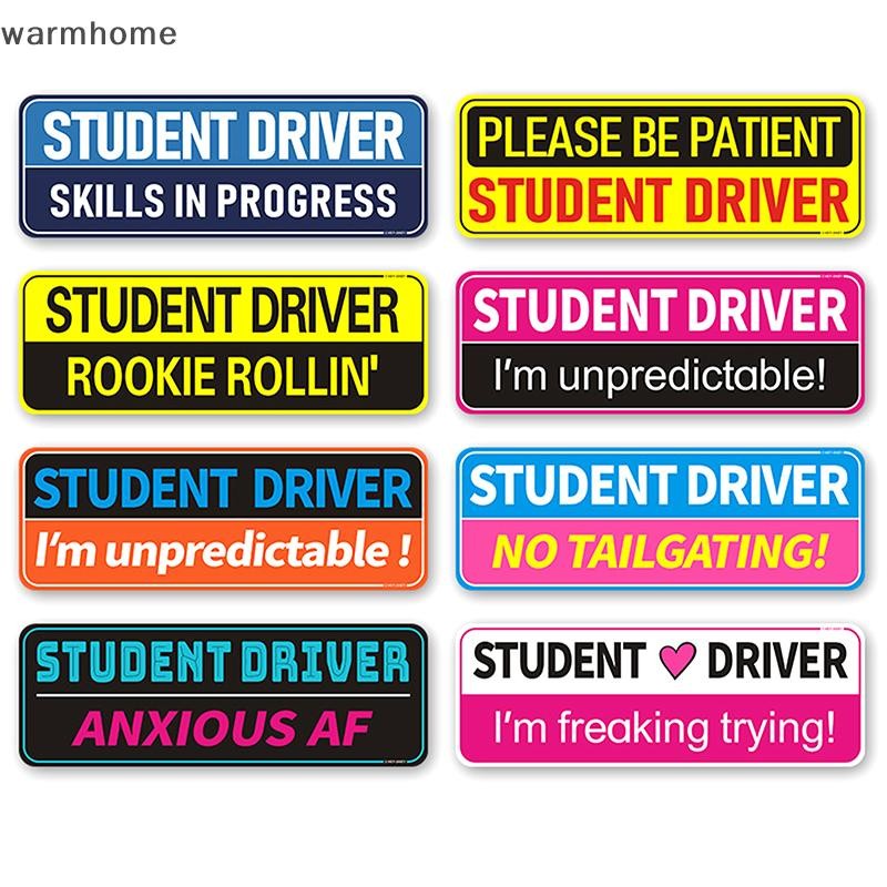 WHE Magnets Decal Stickers Internship Magnetic New Driver Sign Learner ...