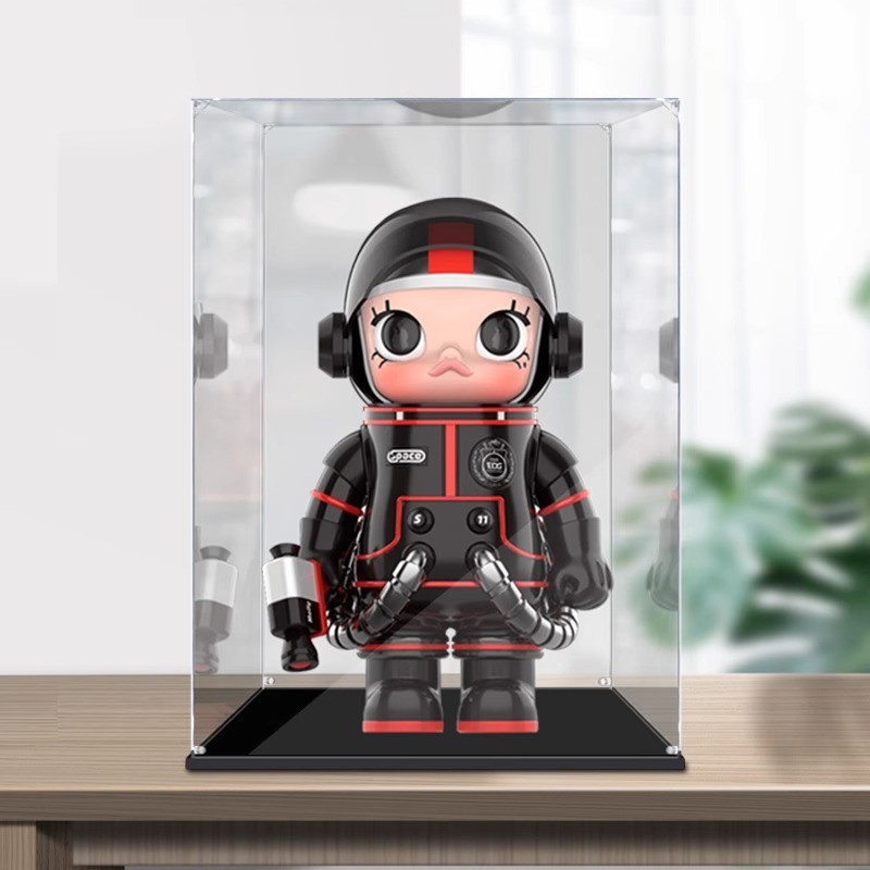 Acrylic Popmart Display Box For Popmart Molly edg Knight Figurine Case ...