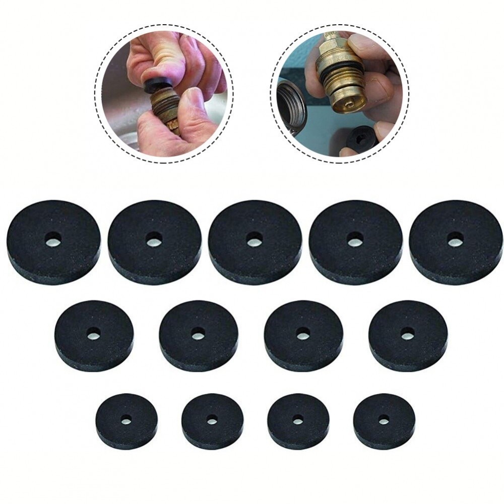 Rubber Tap Washer Set 13Pcs for Plumbing Stop Water Flow Repair ...