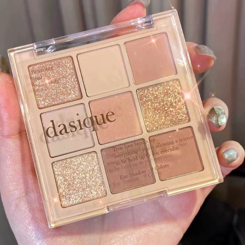 DASIQUE Nine Color Eye Shadow Plate Highlights Powder Blusher 代曦可九色眼影盘 ...