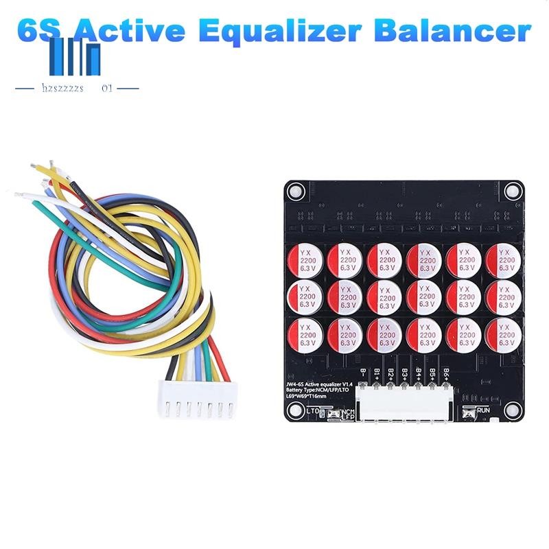 6S Active Equalizer Balancer Lifepo4 / Lipo/ LTO Battery Energy Equalization Capacitor Board ...