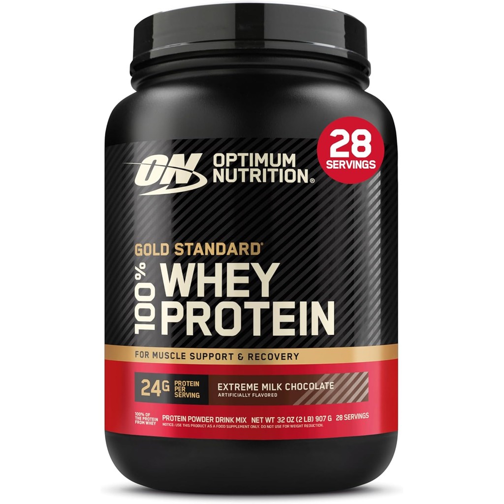 Optimum Nutrition Gold Standard 100% Whey Protein Powder, Extreme Milk ...