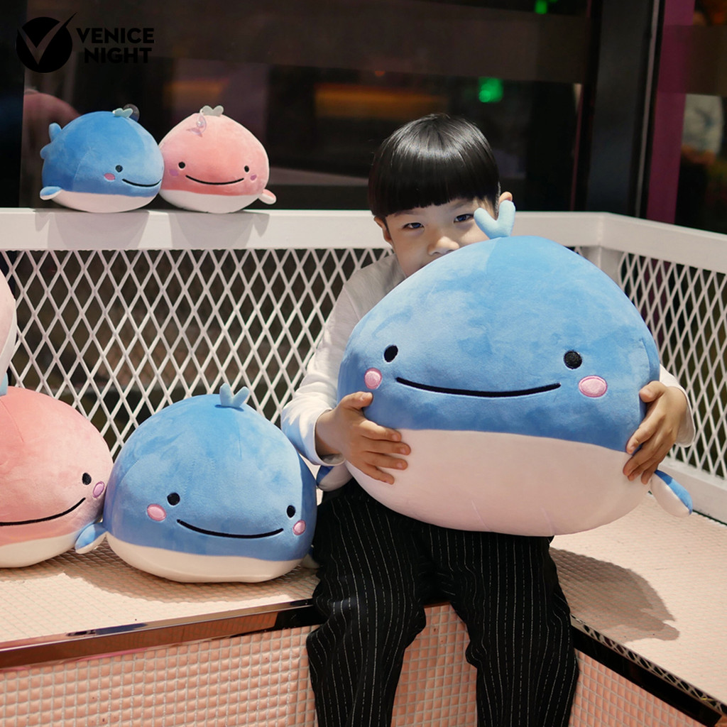 15/25/40cm Whale Plush Toy Lovely Sofa Ornament Soft Sleeping Accompany ...