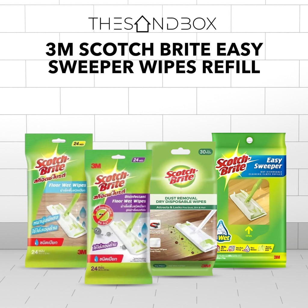 3M Scotch Brite Easy Sweeper Wipes Refill – Fast, Hygienic & Hassle ...