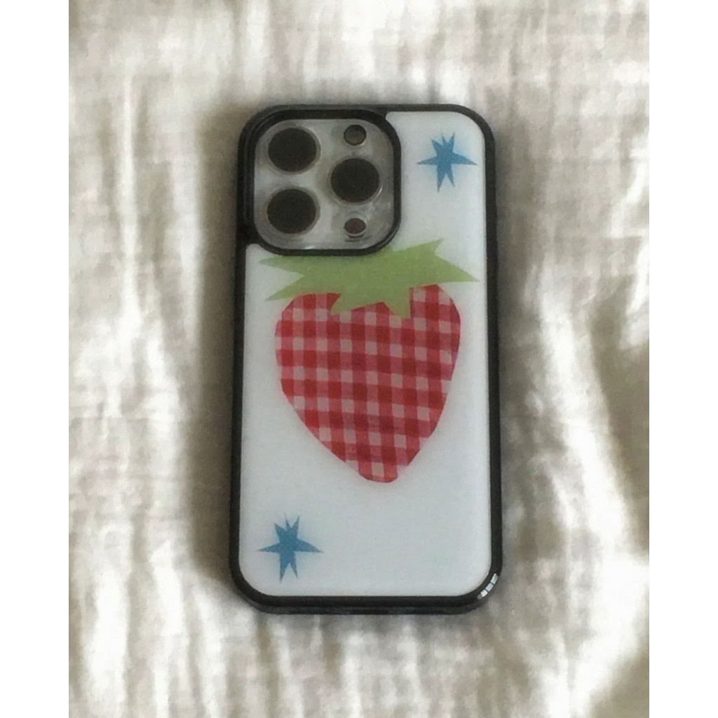 Korean Female Korean Niche ins Sweetheart Strawberry minji Same Design ...