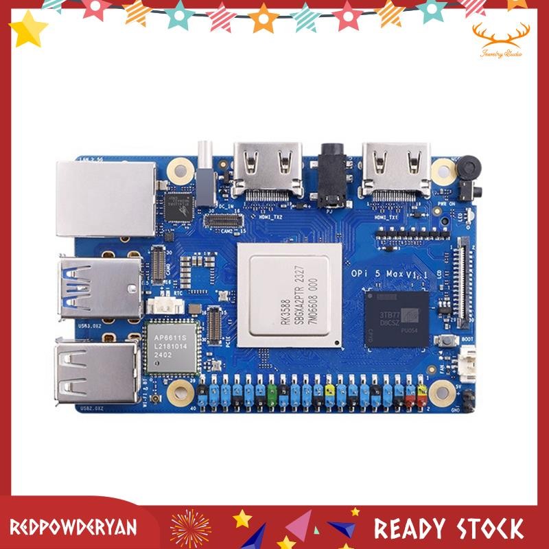 [Stock] For Orange Pi 5 Max 8GB RAM LPDDR5 RK3588 Development Board M.2 ...