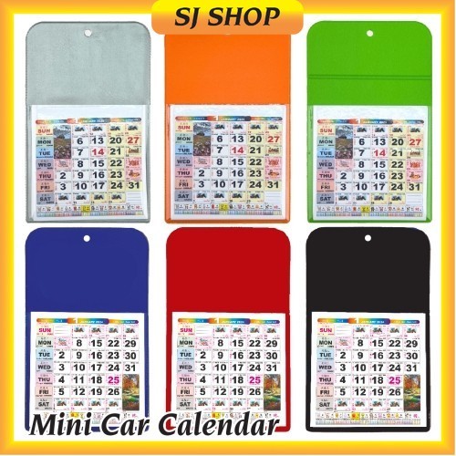 2026 Mini Car Racing Horse Calendar with PVC Pocket | Small Hanging ...