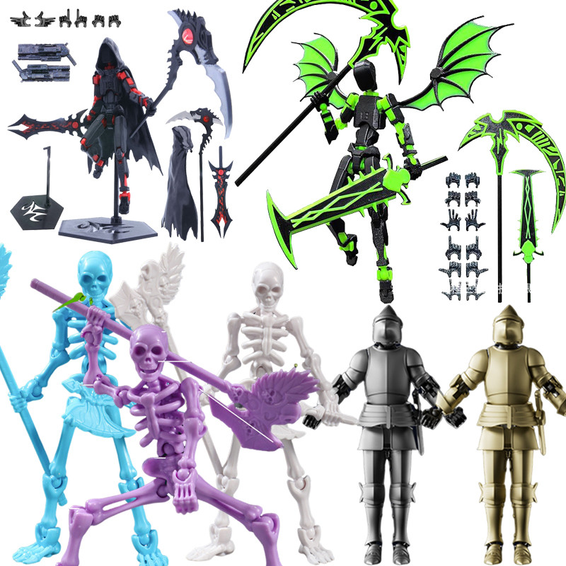 Lucky 13 Mini Dummy 13 Action Figure Assemble Lucky 3d Printed Dummy 13 ...