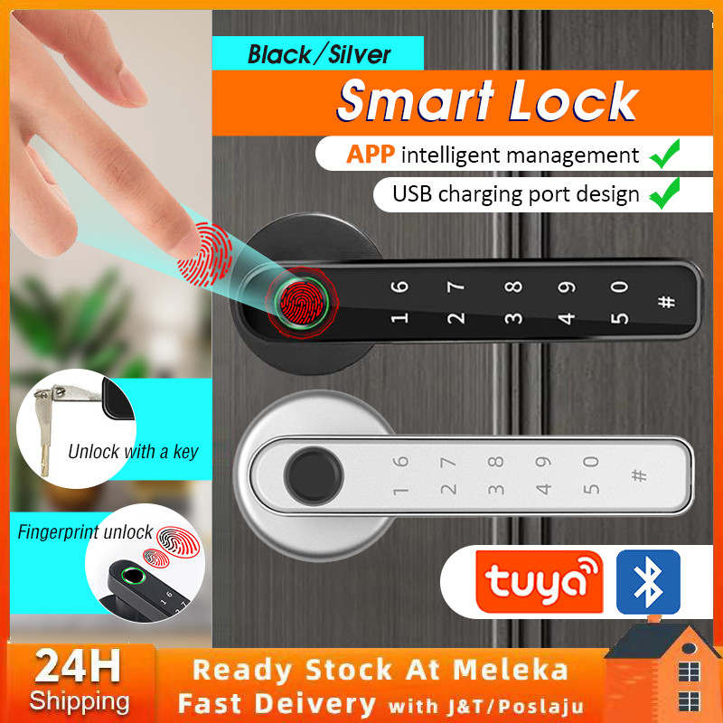 NEW DLD Digital Lock Fingerprint Door Lock Electronic Password Smart ...