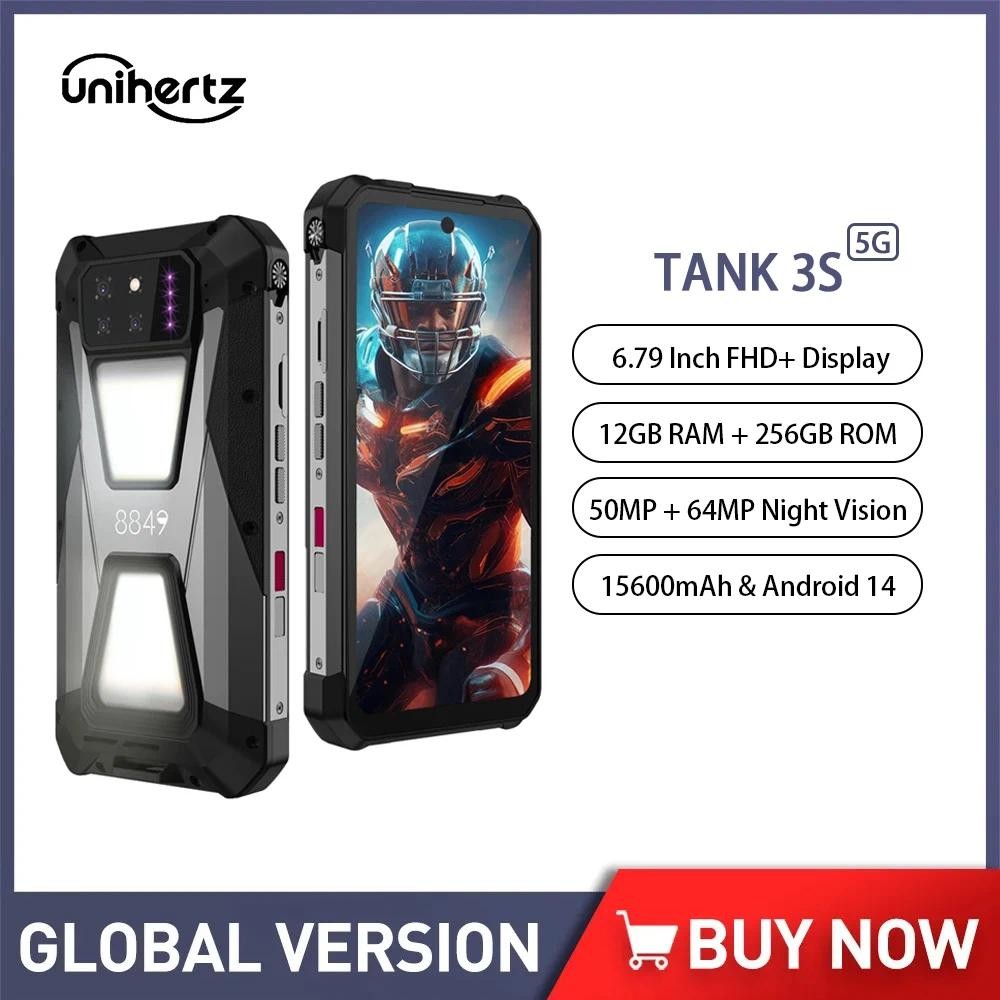 Unihertz tank 3S 8849 5G Rugged Phone with Projector 12GB/16GB RAM ...