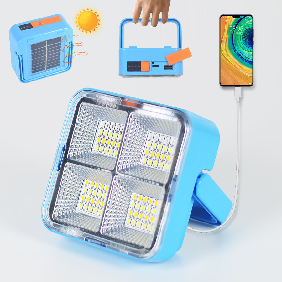 Portable Solar Light USB Rechargeable Outdoor Light Powerful LED ...