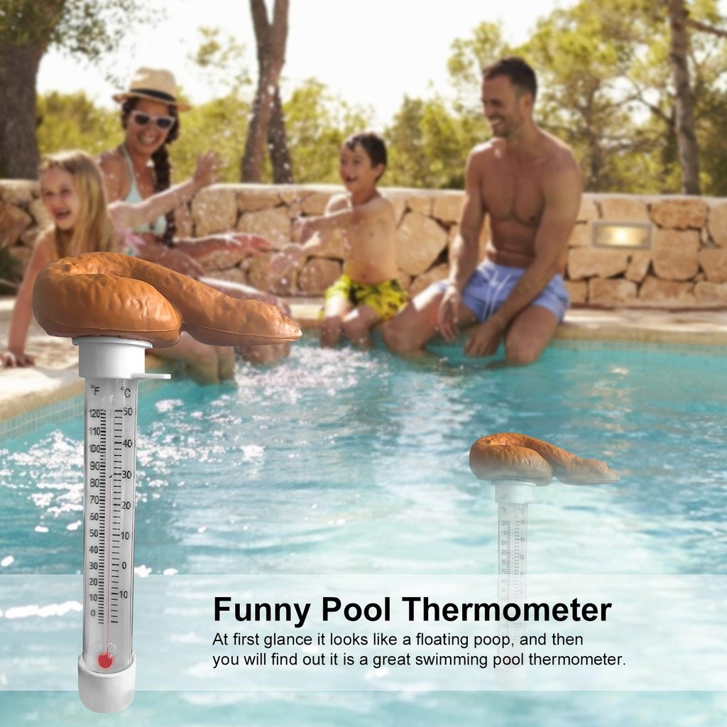 Swimming Pool Thermometer Floating Pool Poop-Shaped Prank Floating Pool ...
