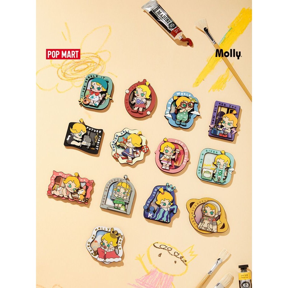 POPMART BABY MOLLY BABY MOLLY When I Age Three Series Refrigerator ...