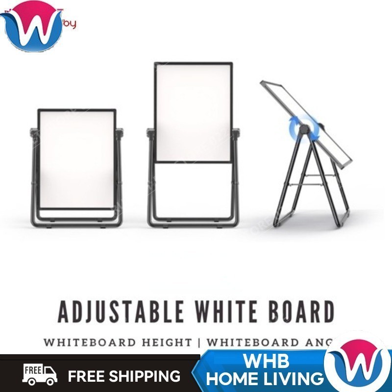 Premium Magnetic Standing White Board Foldable 360 Degrees Magnetic ...