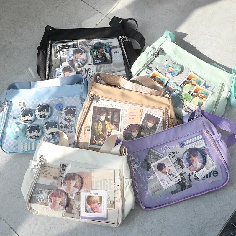 Cute Multi-color Ita Bag Daily Casual DIY Anime Badges Display ...