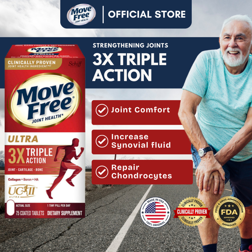 [Better Joint 2 Weeks] Move Free Ultra 3X Triple Action with UC II ...