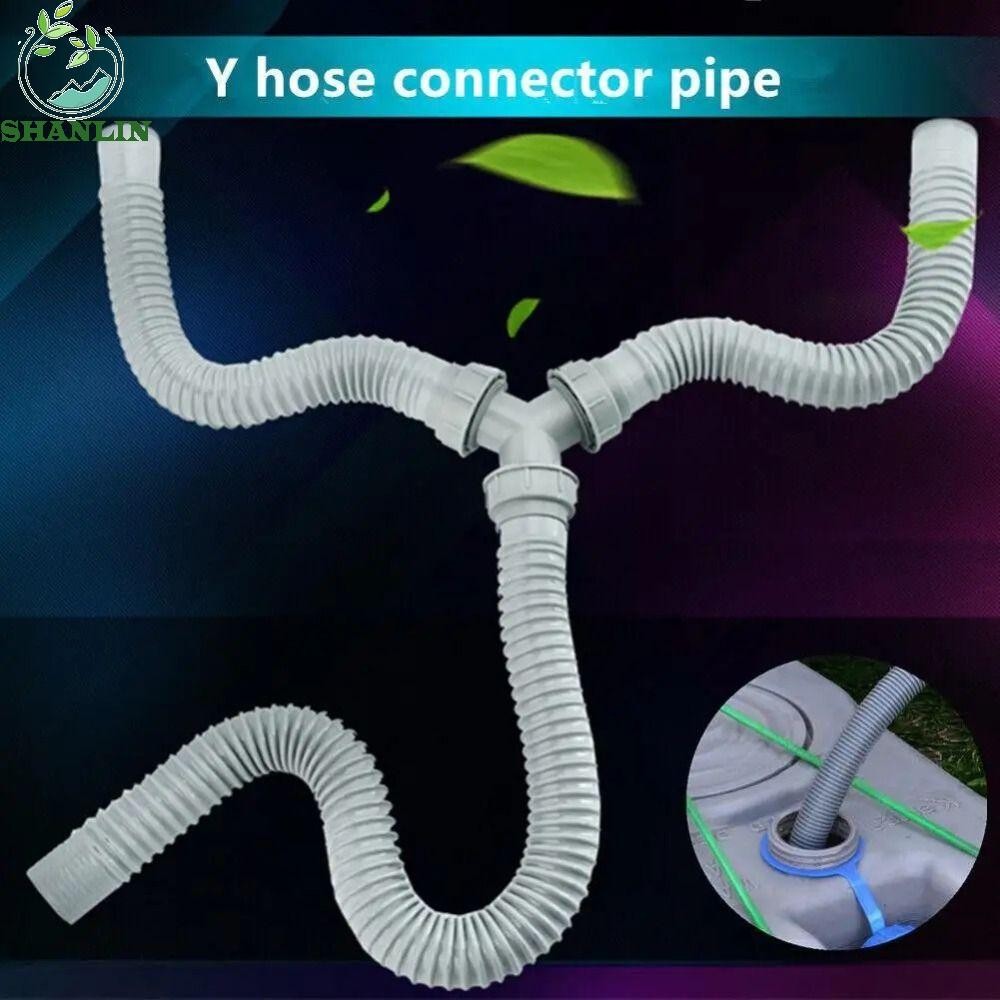 SHANLIN Y-type Double-slot Sewer Pipe, Waste Water Outlet 30mm Three ...