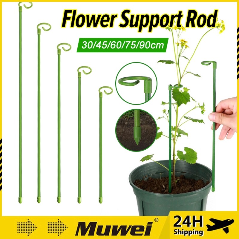 Metal Plant Support Rod Garden Plant Support Stake Flowers Orchids ...
