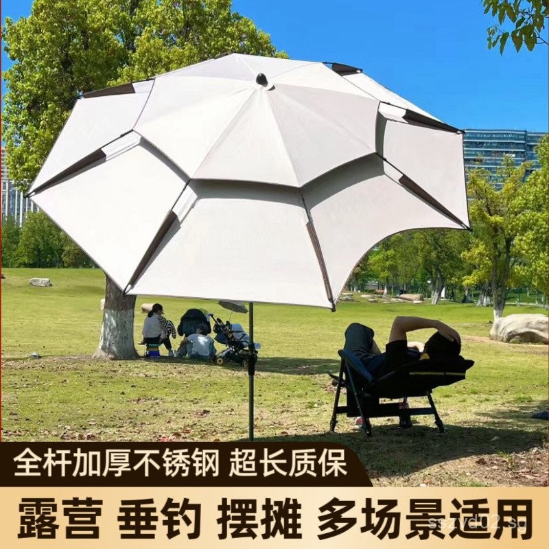 Fishing Umbrella Portable Camping Umbrella Stall Sunshade Umbrella ...