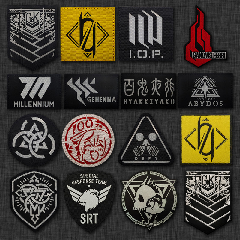 【Customized】COS Series Blue Archive Girl Frontline Badge Reflective3D ...