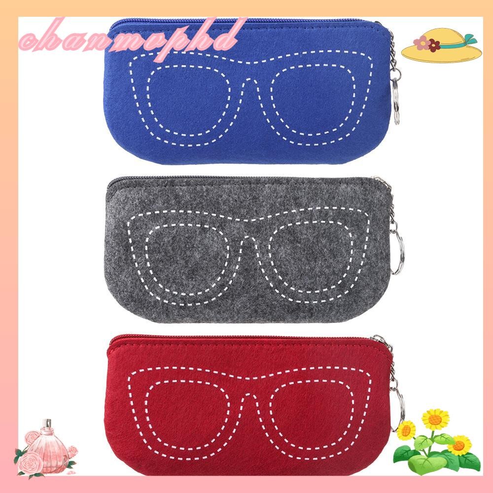 Diaochanmvp Portable Glasses Case Soft Felt Sunglasses Bag Glasses Box ...