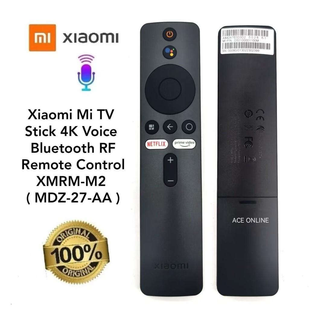 Xiaomi Mi TV Stick 4K Voice Bluetooth RF Remote Control XMRM-M2 ( MDZ ...