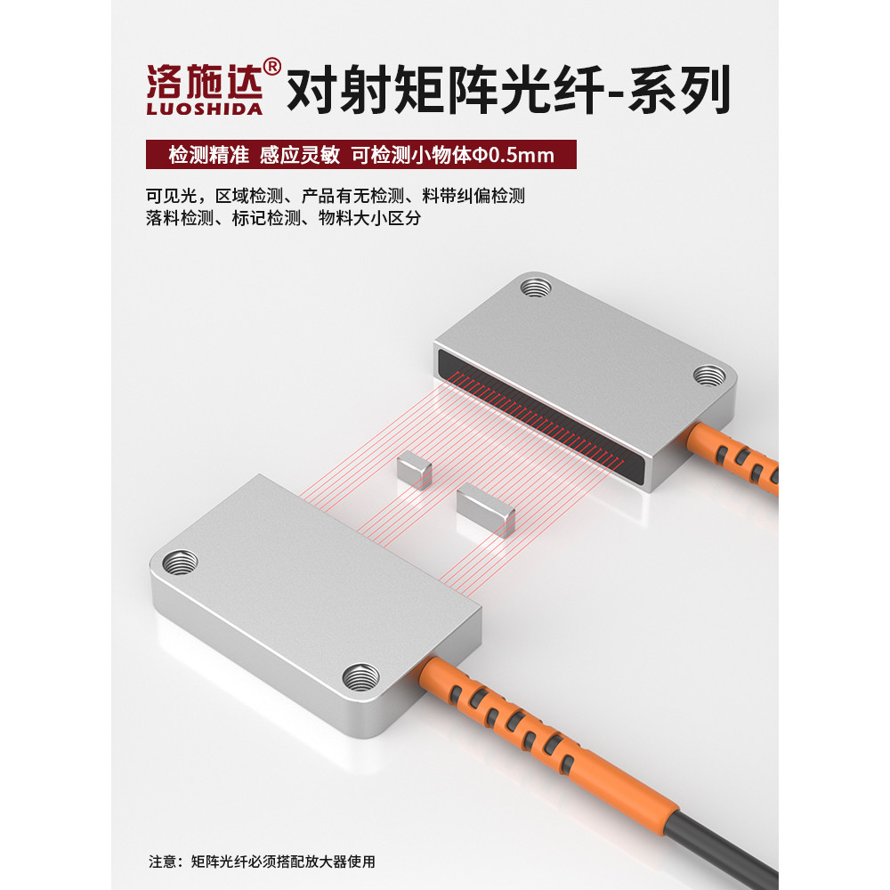 Losda Matrix Fiber Optic Sensor Area Detection Through-Beam ...
