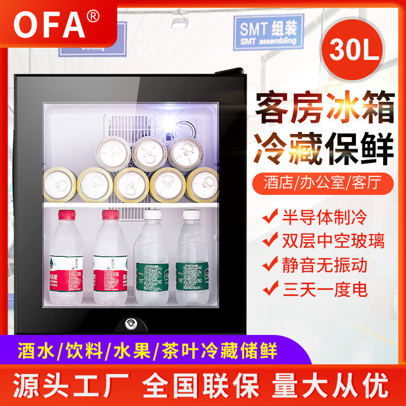 Hotel Mini Refrigerator30L Sample Refrigerator Tea Cabinet Refrigerated ...