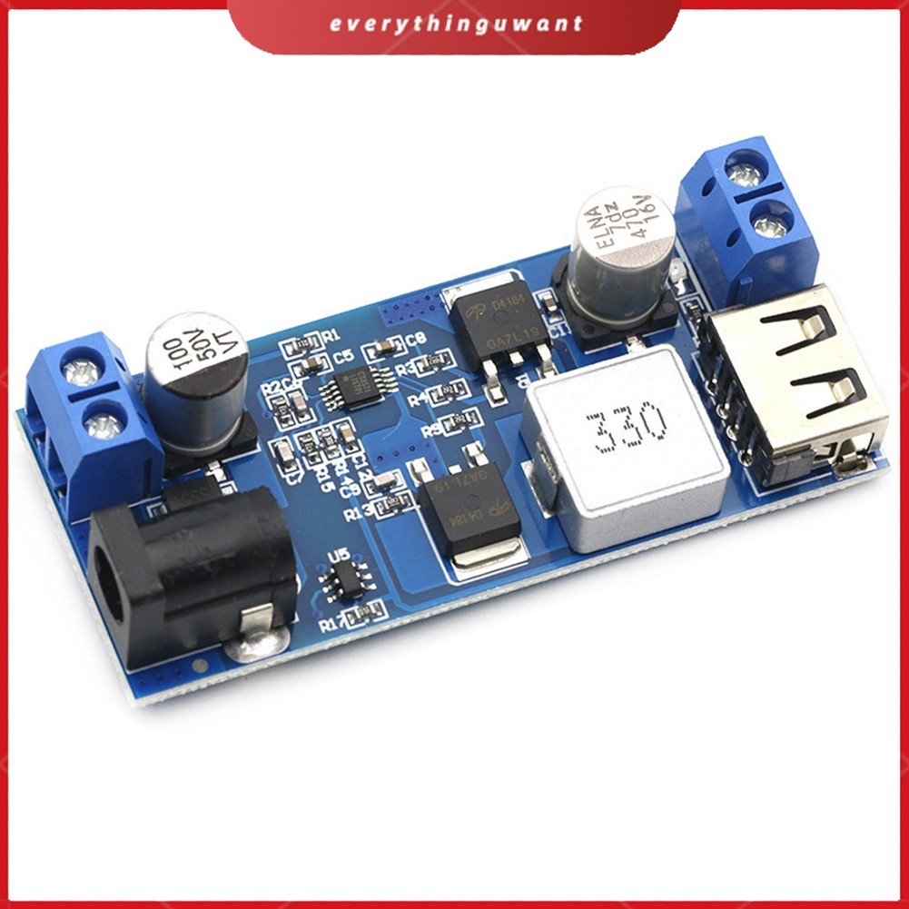 DC-DC 24V 12V to 5V 5A Step Down Power Supply Converter USB Charging Module | Shopee Singapore