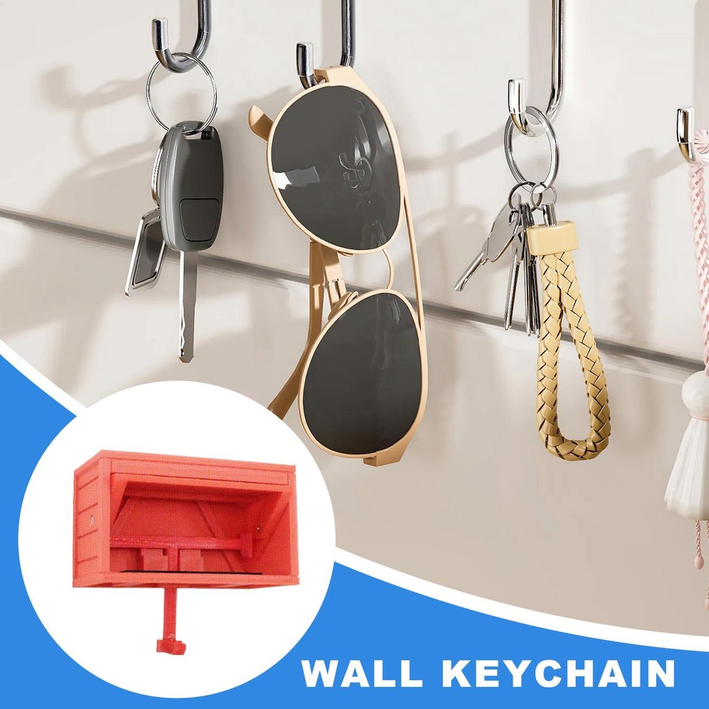 Key Holder for Wall Wooden Space-saving Key Rack Car Garage Shape ...