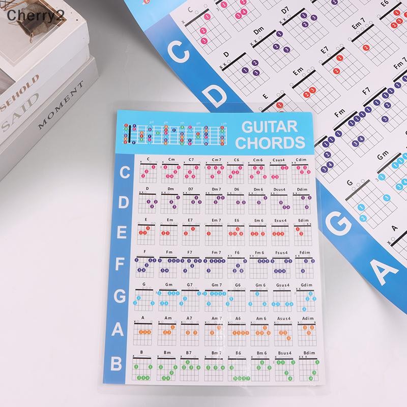 [cherry2] Acoustic Guitar Chord Practice Chart Chords Scale Chart ...