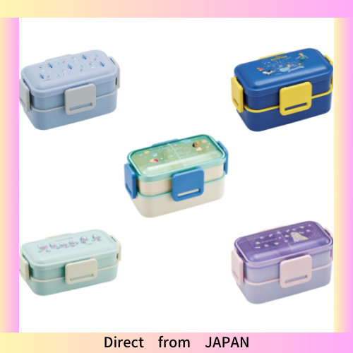 Skater Bento Box 2 Tiers 600ml for Women Antibacterial Fluffy Dome Lid Made in Japan Disney Olaf ...