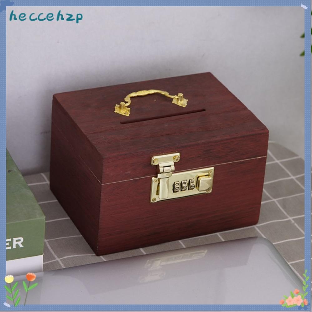 HECCEHZP Treasure Storage Box, Vintage Style with Combination Lock ...