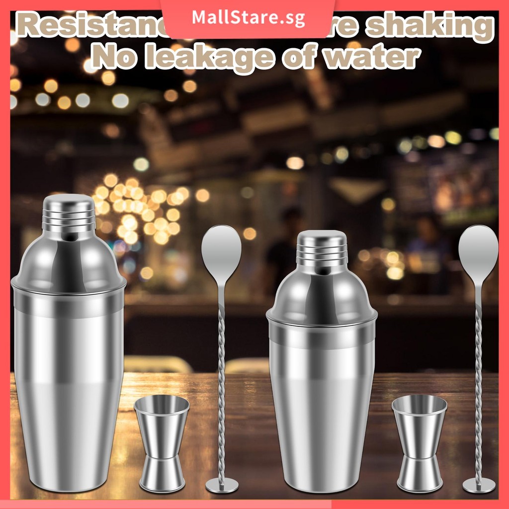 3Pcs Cocktail Shaker Bar Set 25oz Martini Shaker Set with Cocktail ...