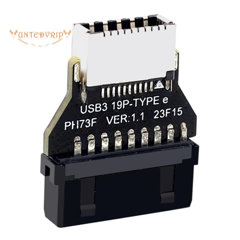 USB3.0 19Pin/20Pin to TYPE-E Converter Adapter Chassis Front Panel TYPE ...