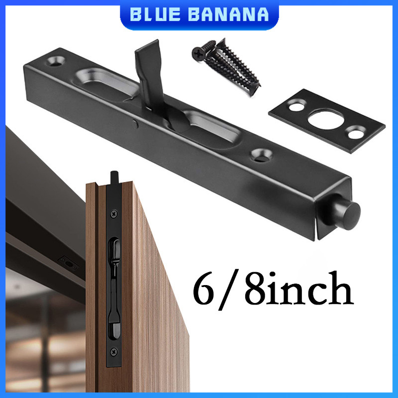 6inch 8inch Stainless Steel Flush Concealed Door Latch Lock Concealed ...