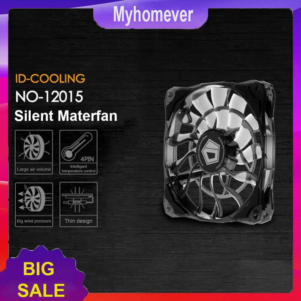 12cm Cooling Fan for PC Case Chassis CPU 4 Pin Silent Radiator | Shopee ...